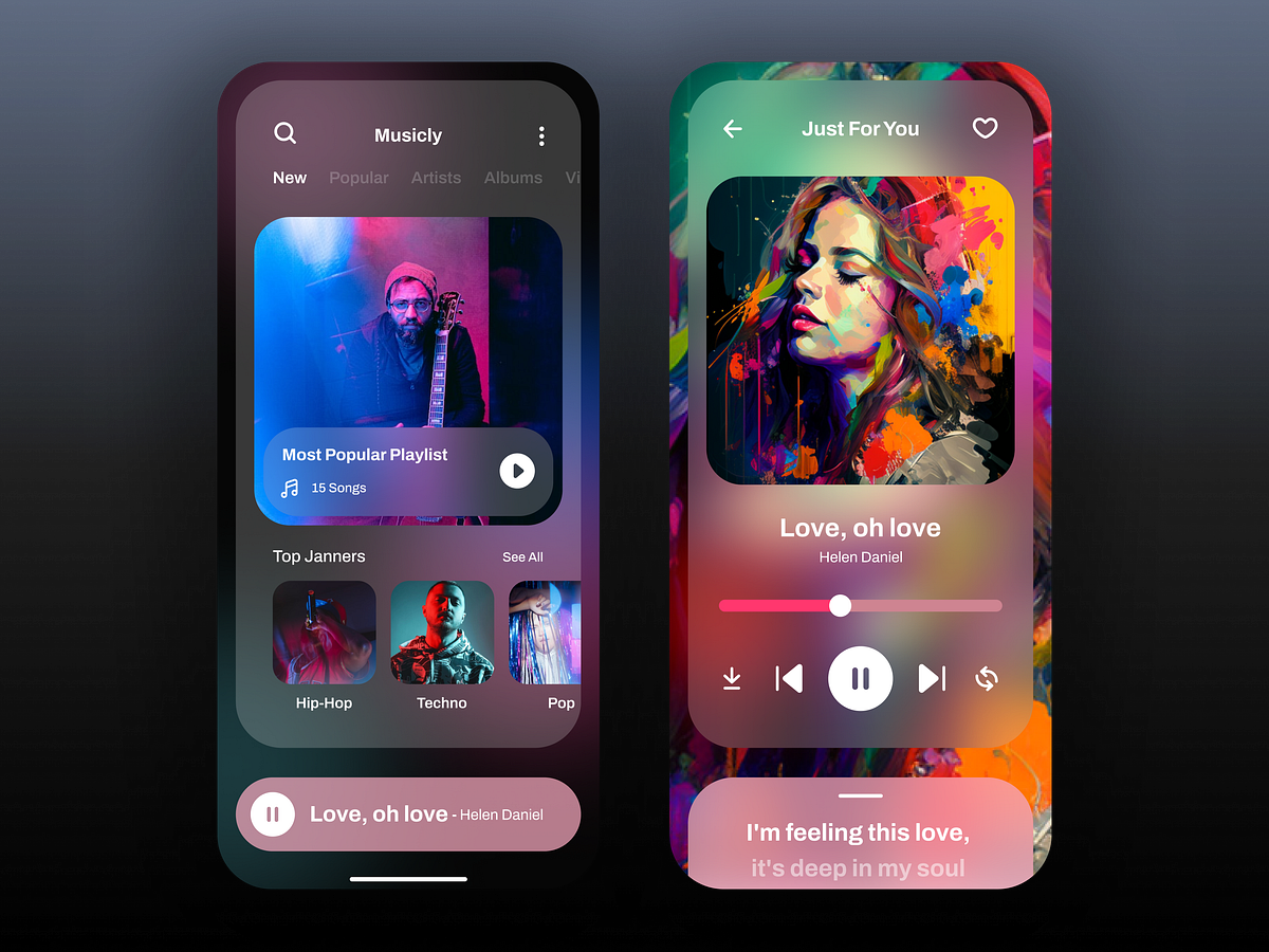 Music Player designs, themes, templates and downloadable graphic ...