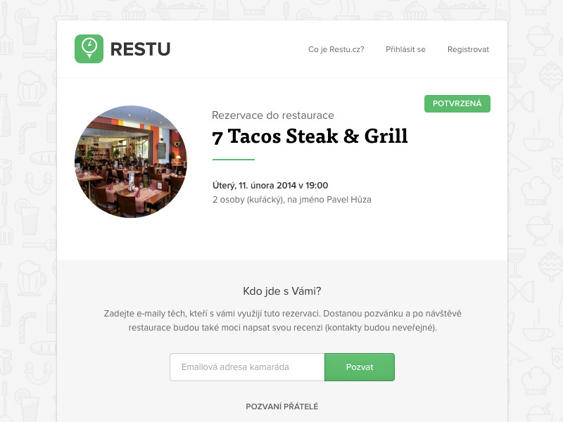 Public reservation detail by Pavel Huza on Dribbble