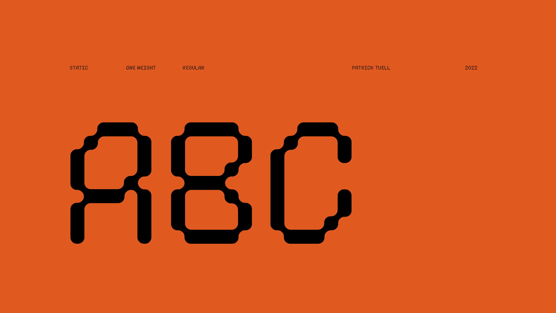 Static - A Display Typeface by Patrick Tuell on Dribbble