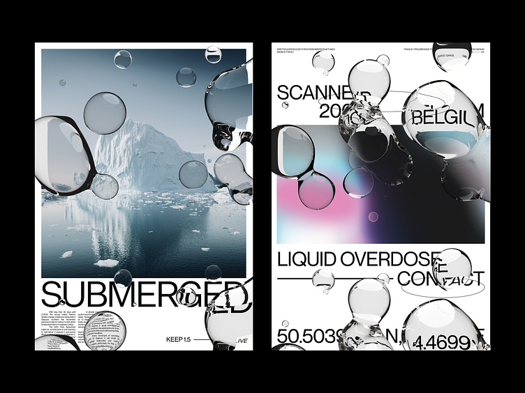 Experimental typography posters by Josh Grazier on Dribbble