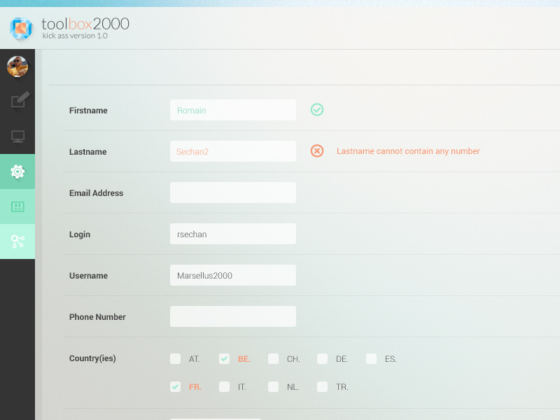 UI/UX Design - User Creation Form by Romain Super on Dribbble