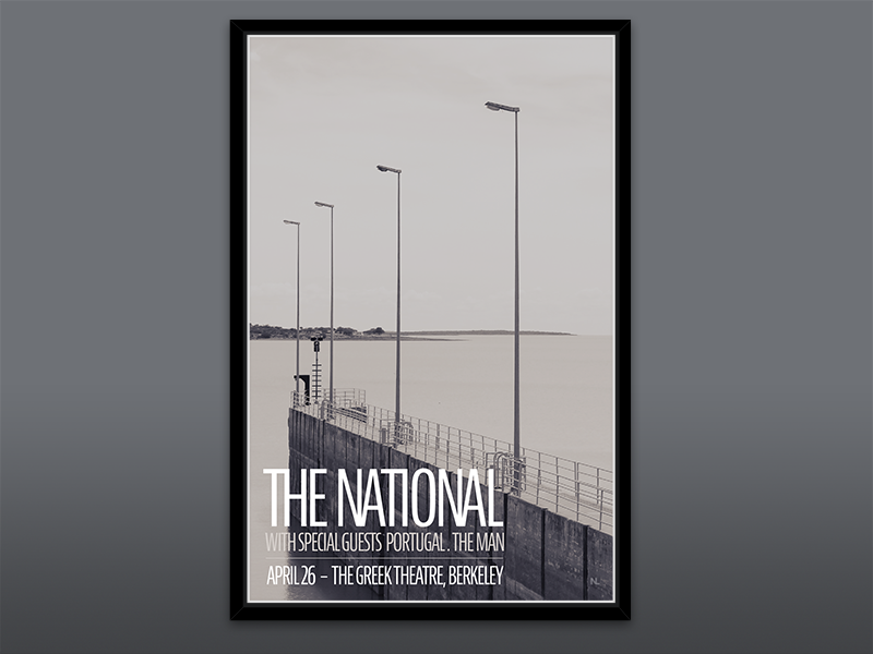 Gig Poster – The National by Tom Carmony on Dribbble