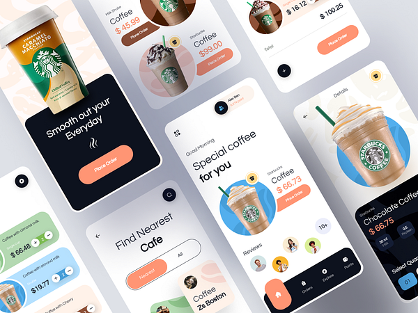 Coffee Order Mobile App Design by Dotpixel Agency on Dribbble