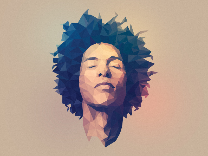 Low-poly illustration by Andreas Lindahl on Dribbble