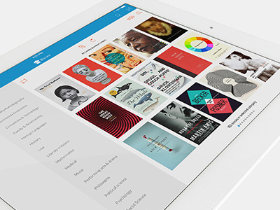 Digital library interface by Nelson on Dribbble