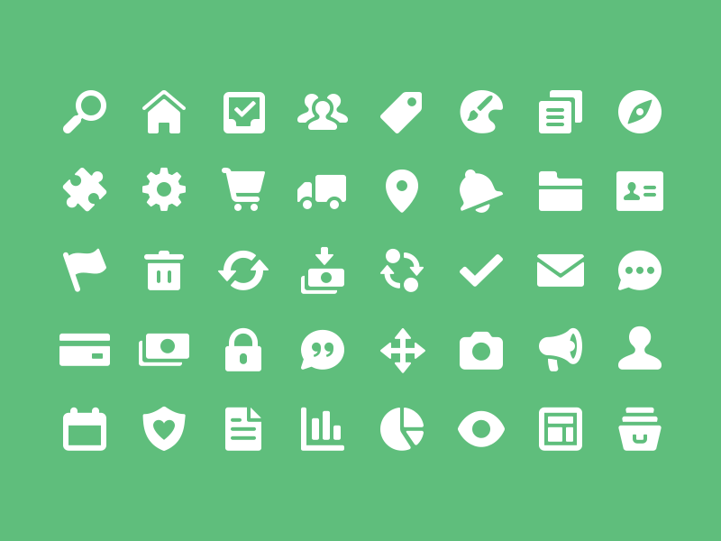 Shopify - Mobile & Web Icons by Zach Roszczewski on Dribbble