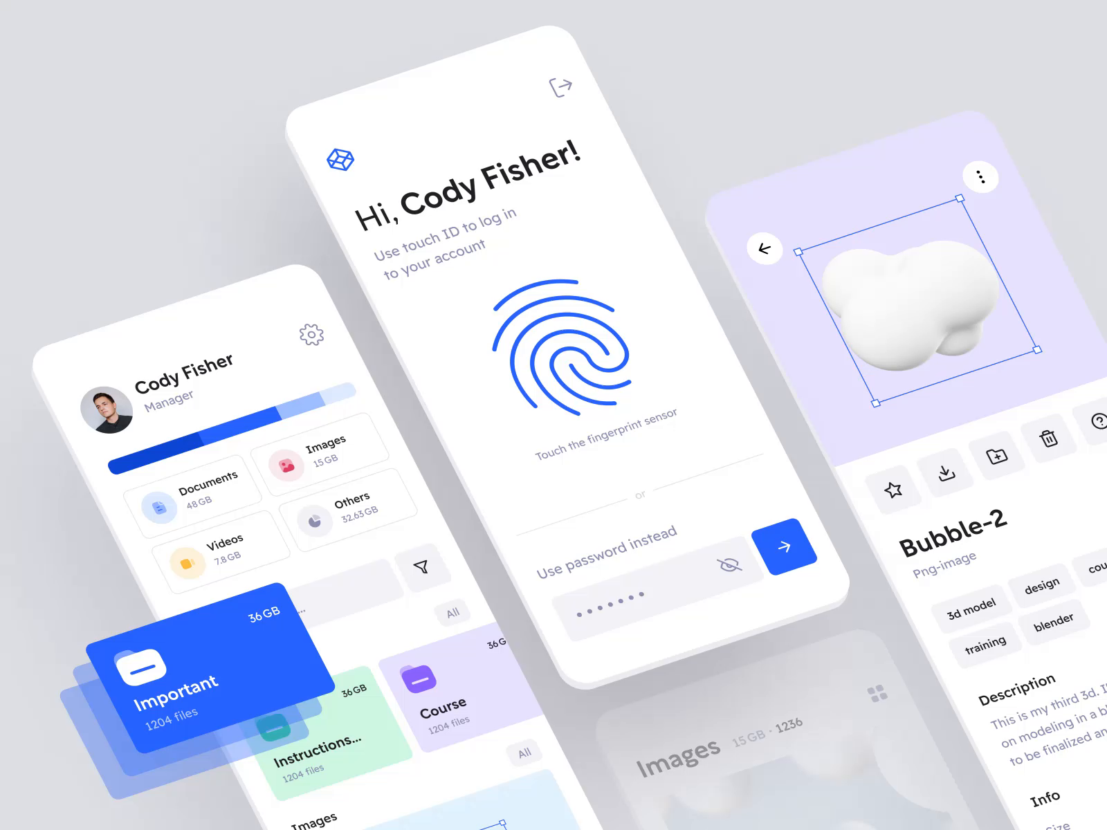 Data Storage Mobile IOS App by Purrweb Agency for Purrweb UI/UX Agency ...