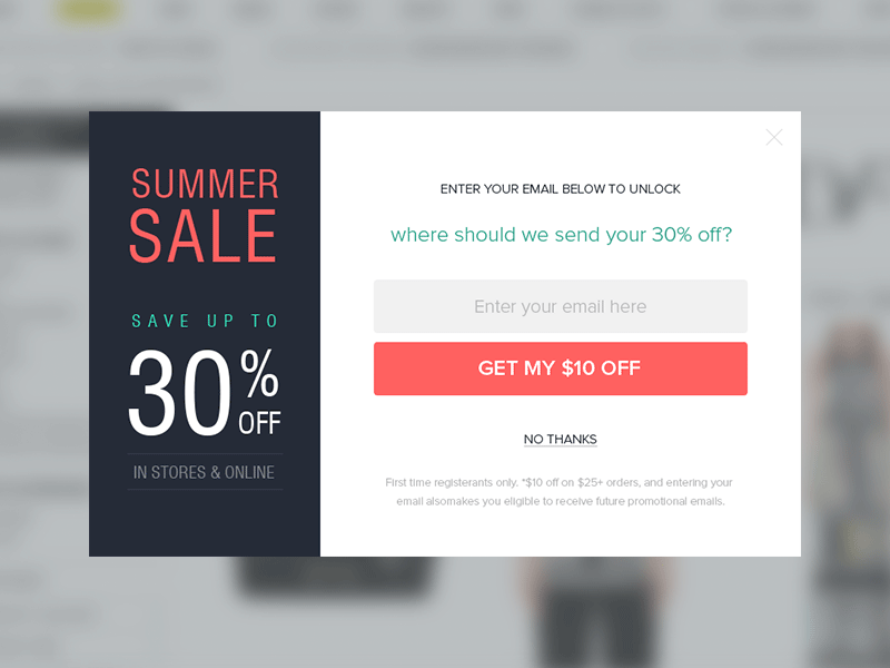Popup / Modal Window Designs by Asif Aleem on Dribbble