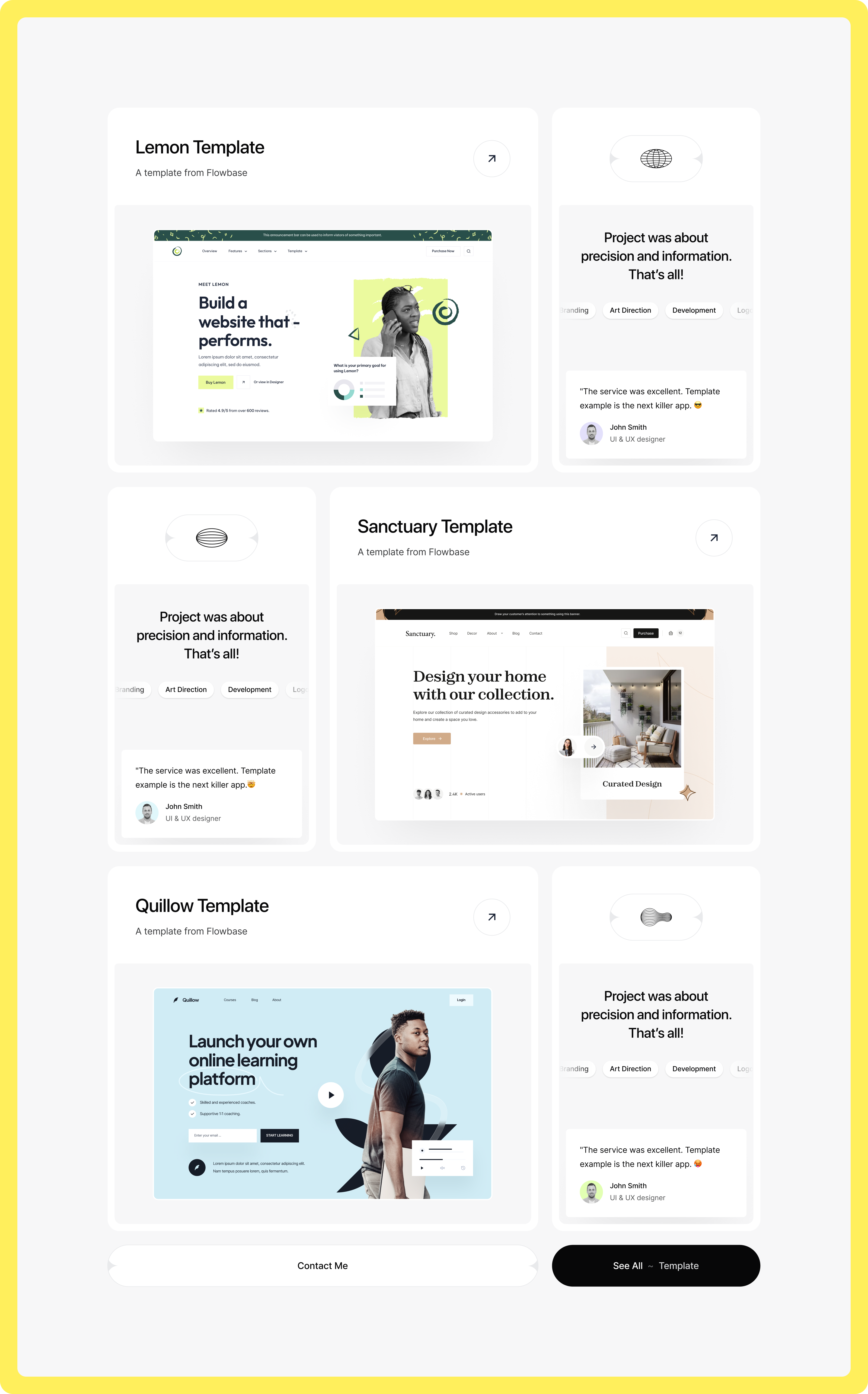 Flowbase: Atlantis Portfolio Template by Batuhan Kara on Dribbble