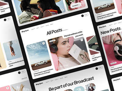 Blog Spot - Landing Page UI by Levi Wilson for QClay on Dribbble