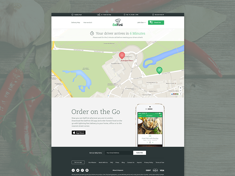EatFirst - Website by Filip Raatz on Dribbble