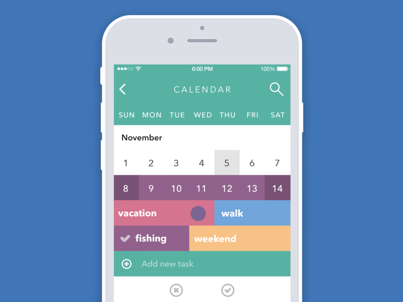 GIF for Calendar by tubik UX for tubik on Dribbble