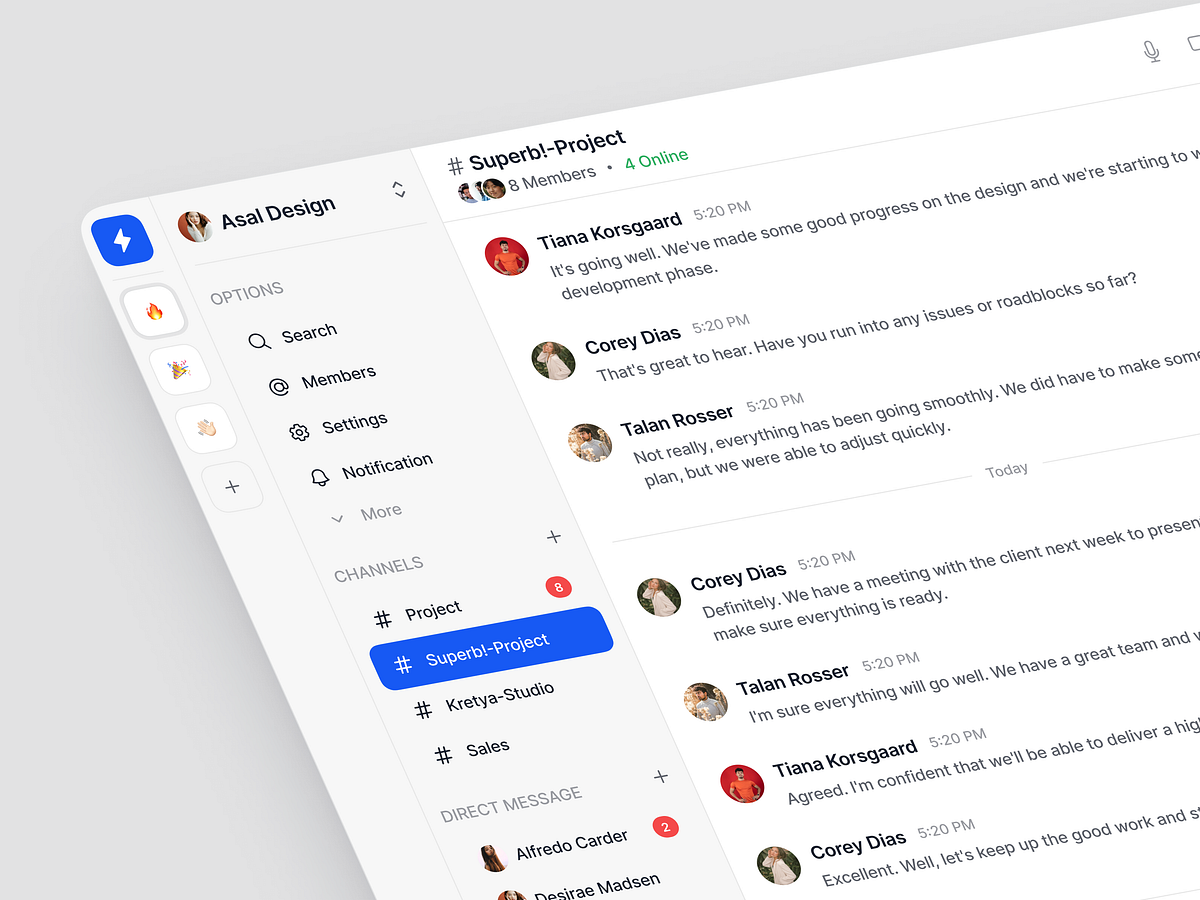 Dashboard Messaging by Asal Design for Kretya Studio on Dribbble