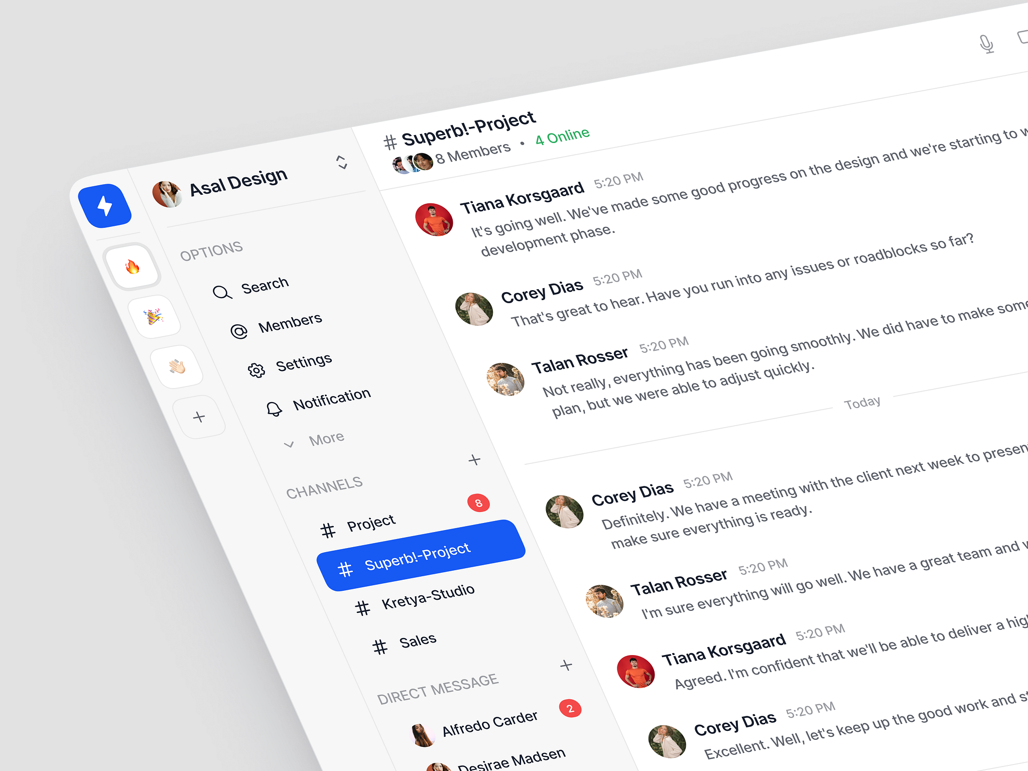 Dashboard Messaging by Asal Design for Kretya Studio on Dribbble