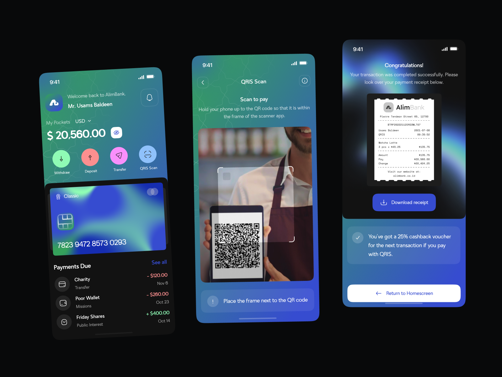 AlimBank: Islamic Bank App by Benu Wisnu on Dribbble