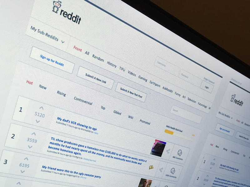 WIP - Reddit Redesign by Igor Leygerman on Dribbble