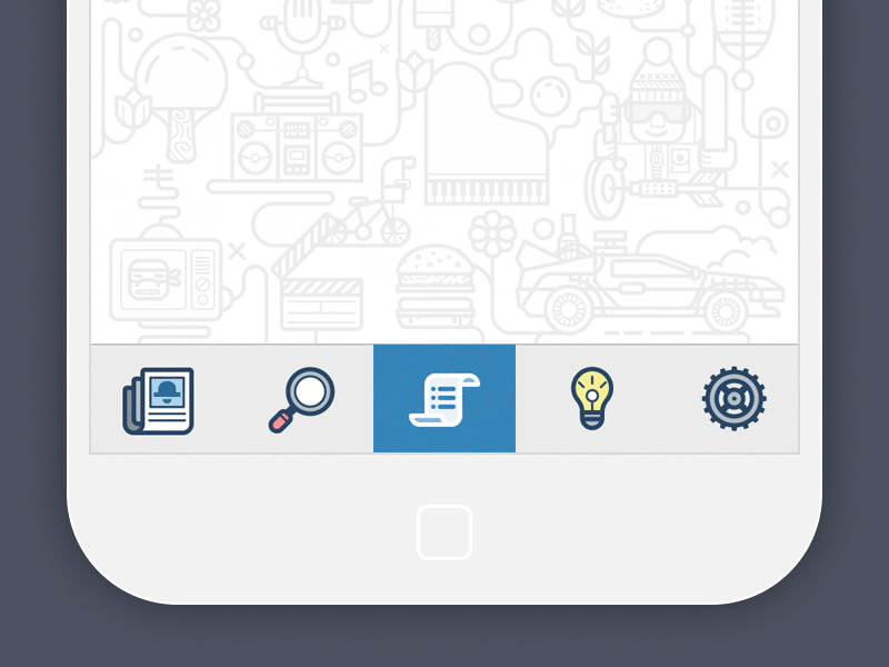App Toolbar Icons by Fabricio Rosa Marques on Dribbble