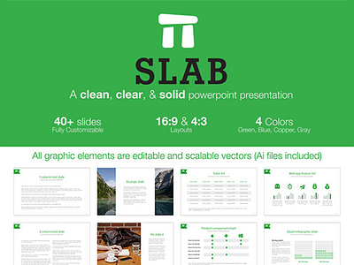 Slab Powerpoint Template by Greg Shuster on Dribbble