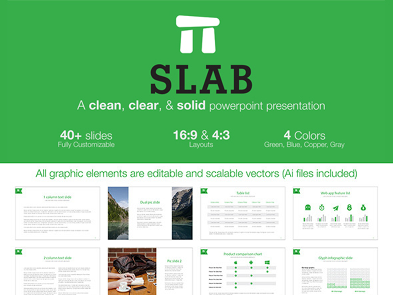 Slab Powerpoint Template by Greg Shuster on Dribbble