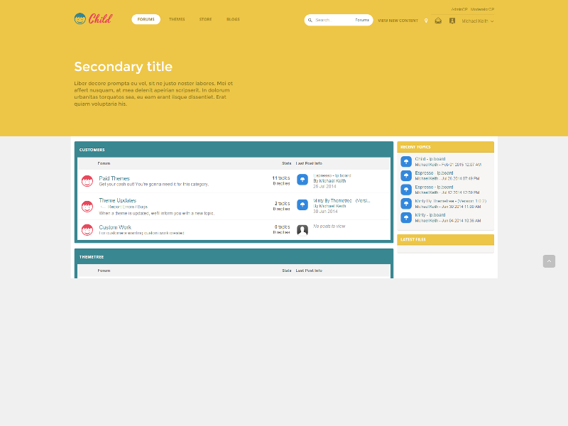 Child - Homepage Header Layout by Brian Anderson on Dribbble