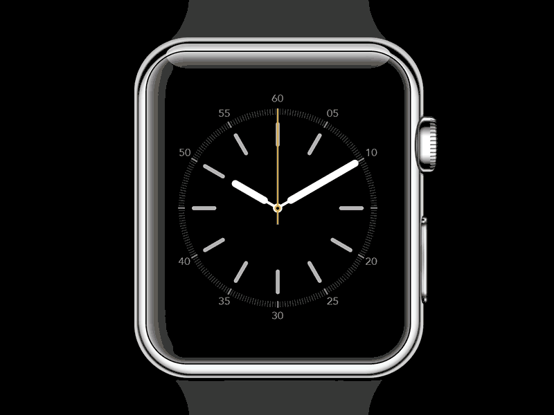 Watch Face Animation {gif + vector} by Jeremy Anticouni on Dribbble