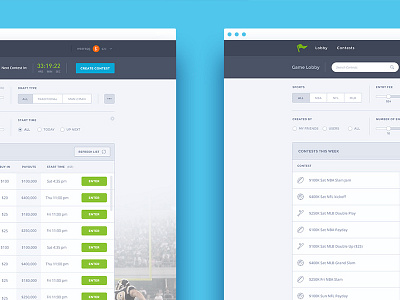 Michael Pons / Projects / Fantasy Sports Platform | Dribbble