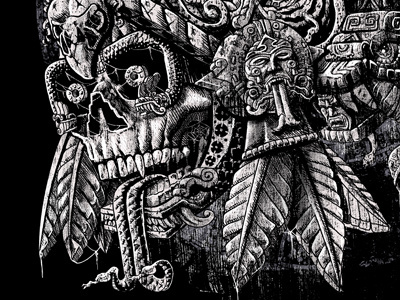Aztec Great Lizard Warrior (Triceratops) by Jorge Garza on Dribbble