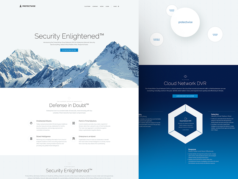 Protectwise : Home by ueno. on Dribbble