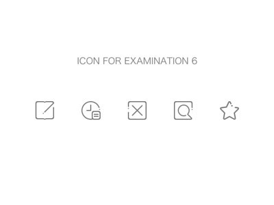 icon for examination by Pamela Liu on Dribbble
