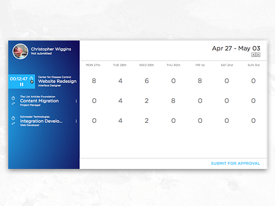 Browse thousands of Timecards images for design inspiration | Dribbble