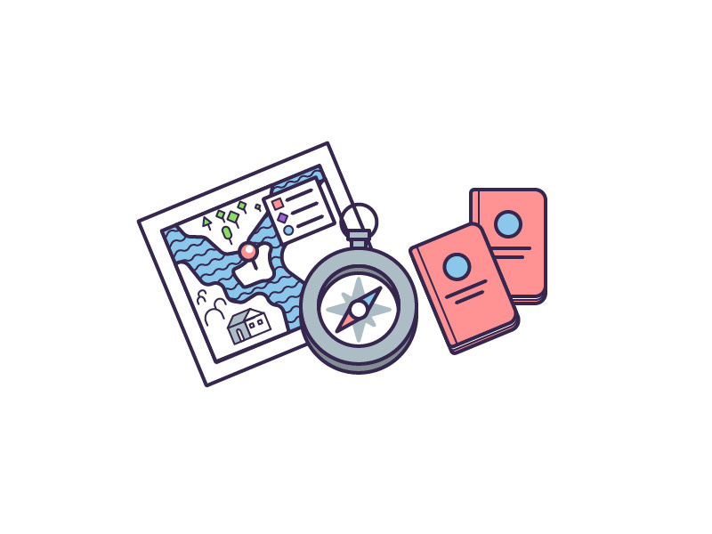 Map & Compass Animation by Fabricio Rosa Marques on Dribbble