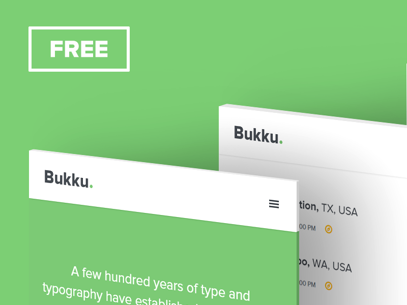 Bukku - FREE eBook HTML/CSS Template by Luka Cvetinovic 👻 on Dribbble