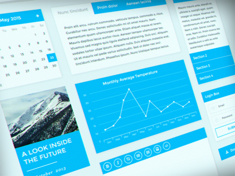 Jquery UI CSS HTML Kit by Amit Keren on Dribbble