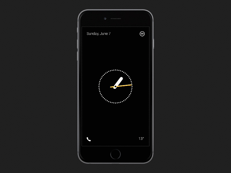 New Lock Screen Prototype by Josh Ackerman on Dribbble