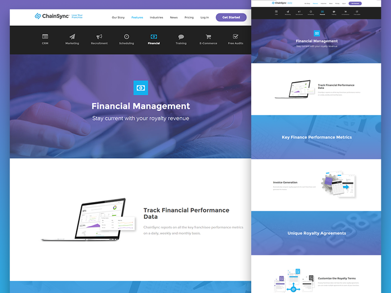 ChainSync - Features by Dekker Slade on Dribbble