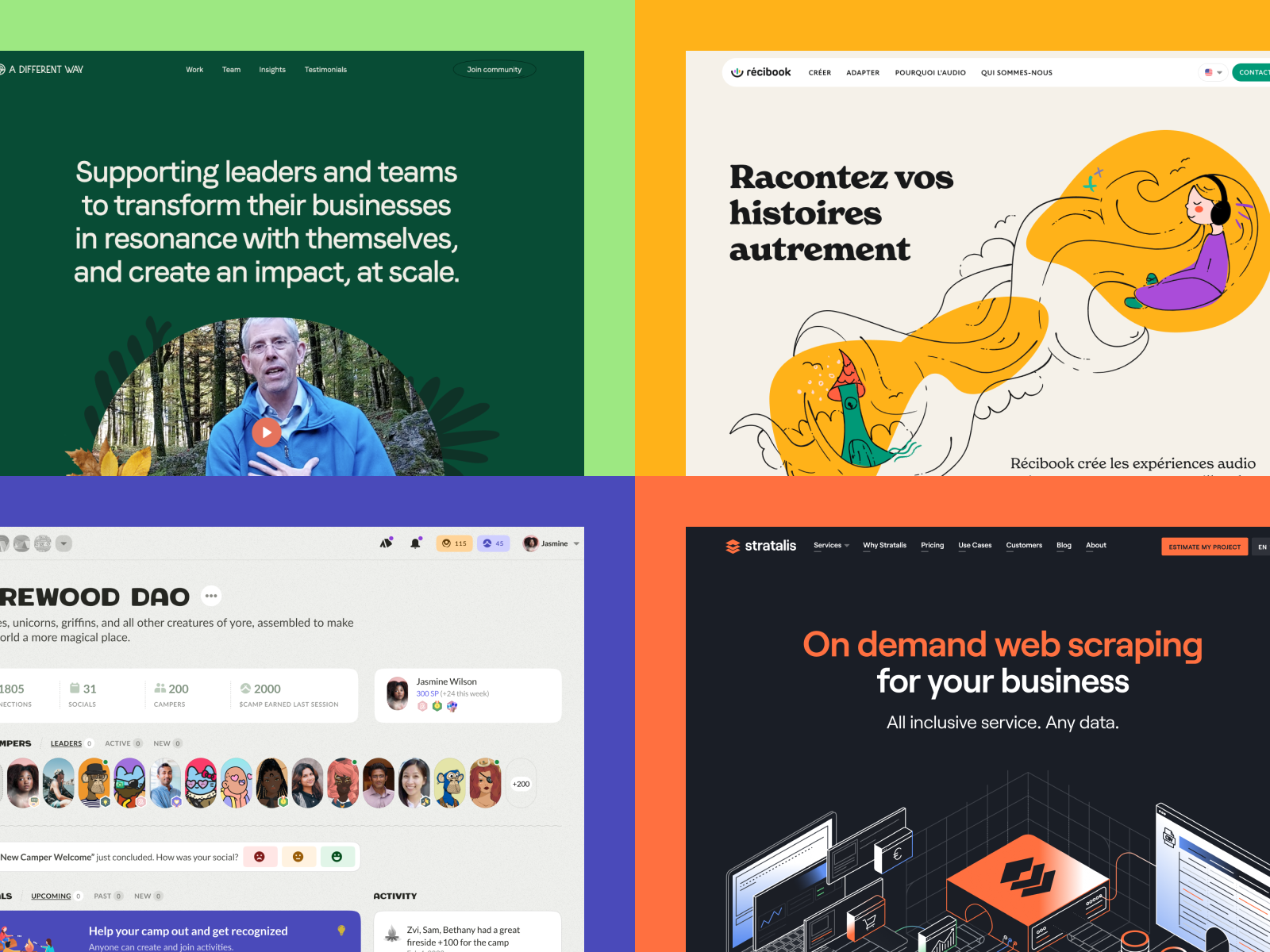 Top 2022 web projects by Zlatko Najdenovski for Ensage on Dribbble