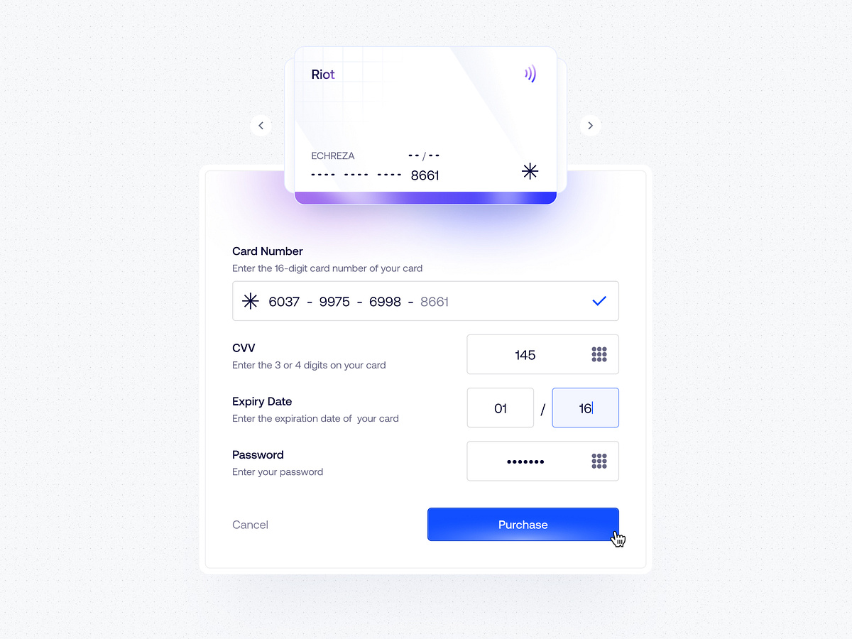 Payment Modal by ECH⚡️ on Dribbble
