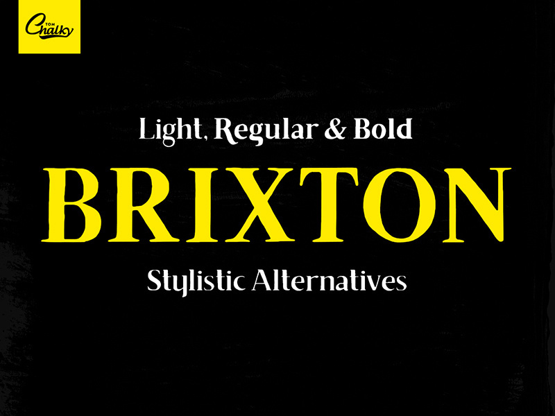 Free Font - Brixton by Tom Chalky on Dribbble