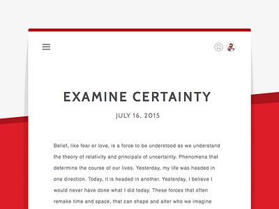 Simple Blog Card by Blake Mattos on Dribbble