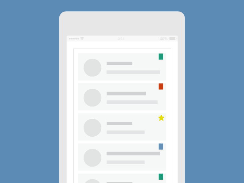 Pull to refresh your Emails by Marcos Castro on Dribbble