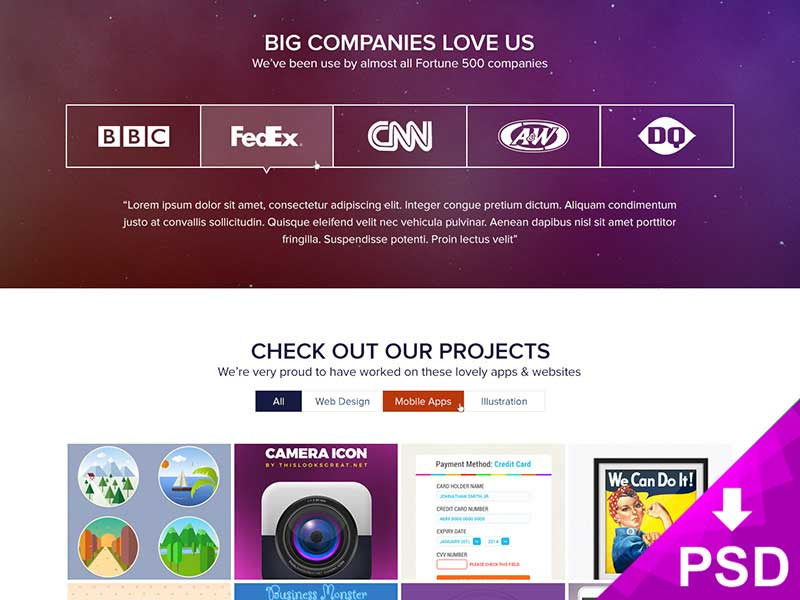 Amazing Homepage Design Freebie by Barin Christian on Dribbble