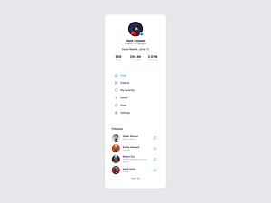 Side Menu Design by Dmitry Sergushkin on Dribbble