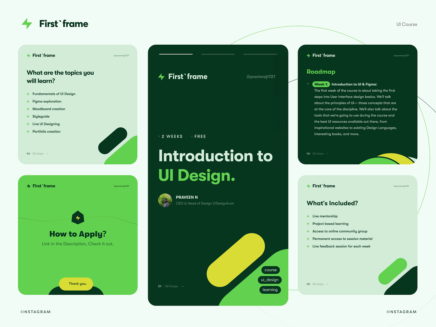 UI Design_Masterclass Post by Praveen N on Dribbble