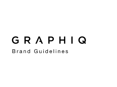 Graphiq Brand Guidelines [Alpha] by Samantha Zhang on Dribbble