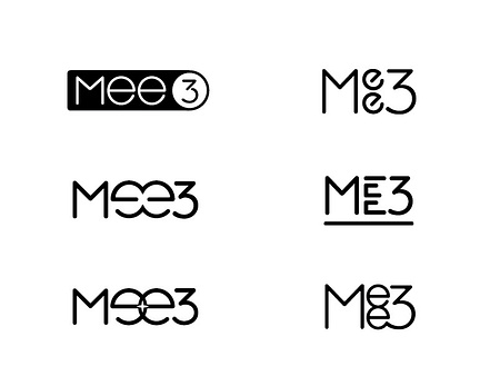 Mee3 Logo Exploration by Justin Genovese on Dribbble