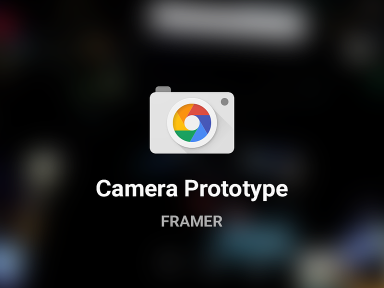 Camera Prototype with Framer [Freebie] by Min-Sang Choi on Dribbble