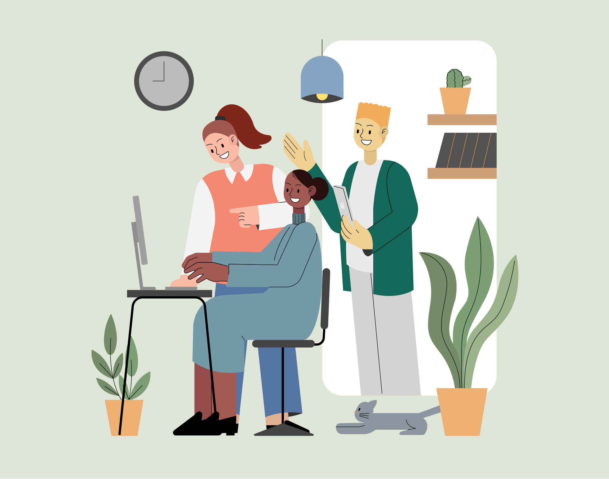 Teamwork Illustration - Lottie Animation by Vektora on Dribbble