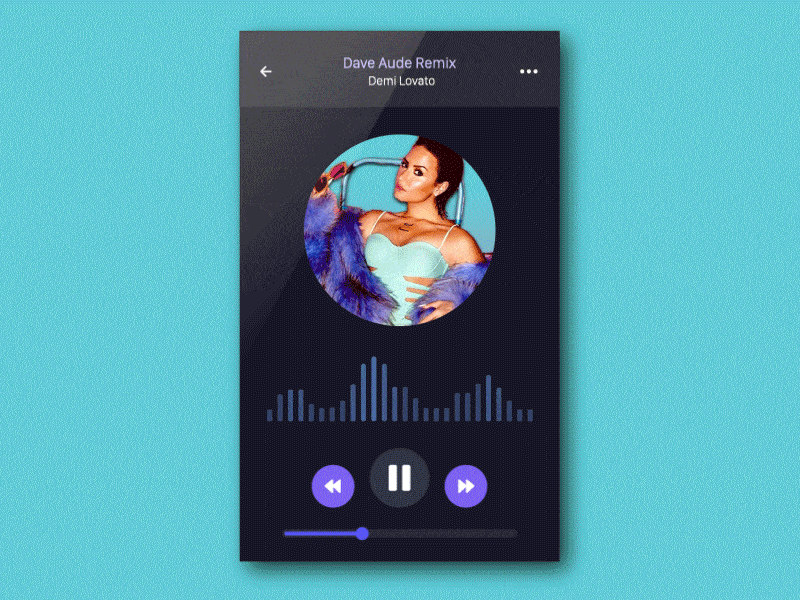 Music app concept_portrait and landscape views by Hanna Jung on Dribbble