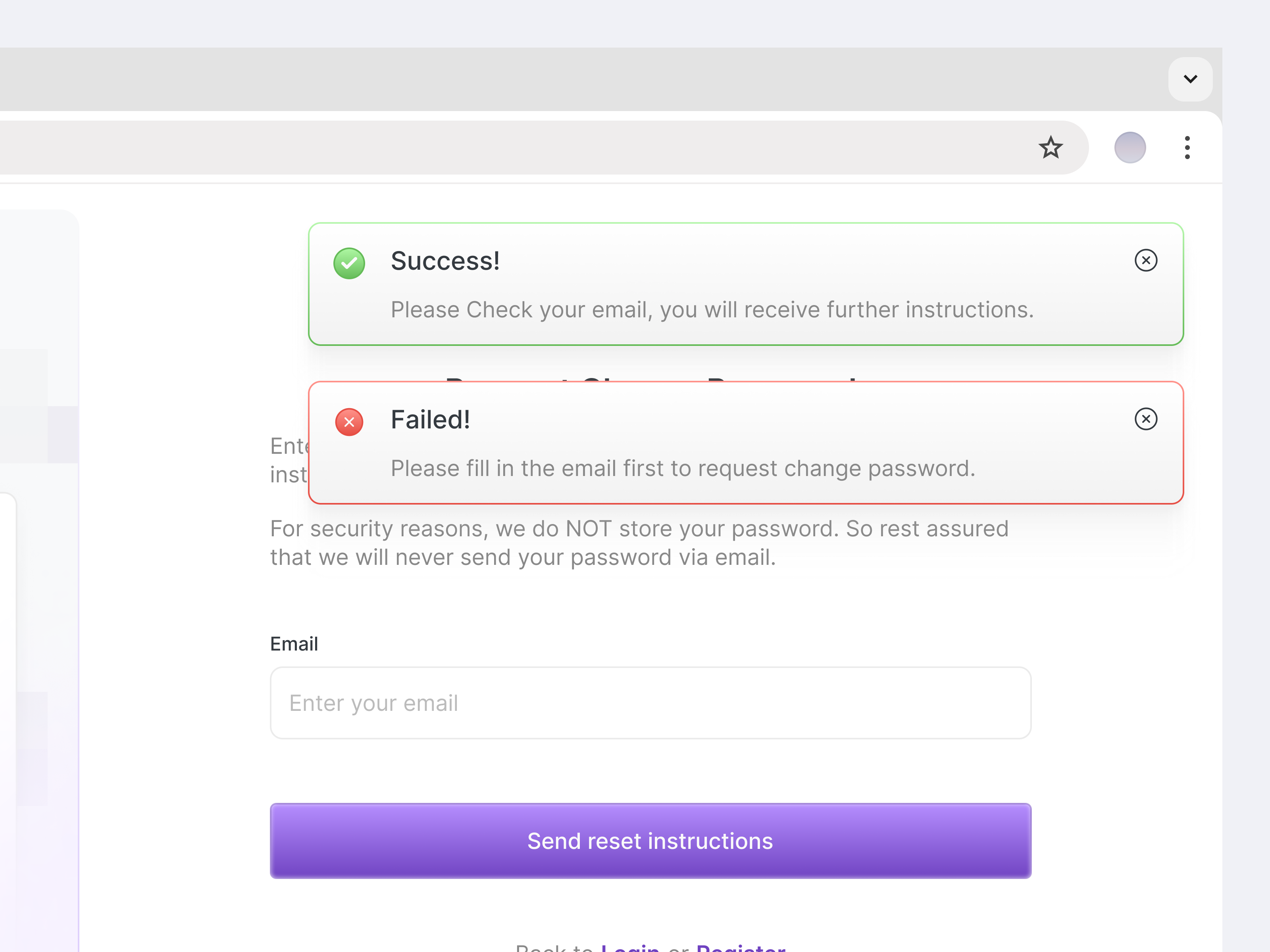 Browse thousands of Toast Message images for design inspiration | Dribbble