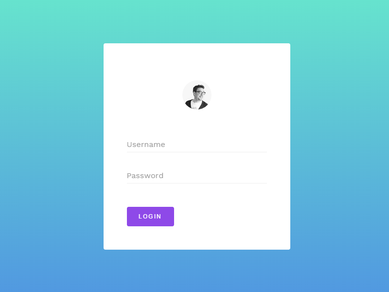 Elastic Login Form by Andrew℗ on Dribbble